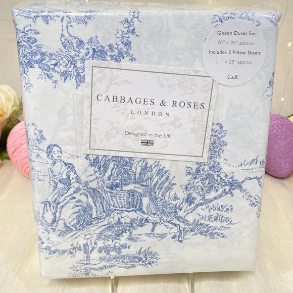 cabbage & Roses | Bedding | Cabbages Roses London 3 Pc Queen Duvet Set ...